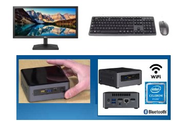 Computador Clon HG Intel NUC Celeron J4005, SSD 240GB, 4 Gb RAM DDR4 ...